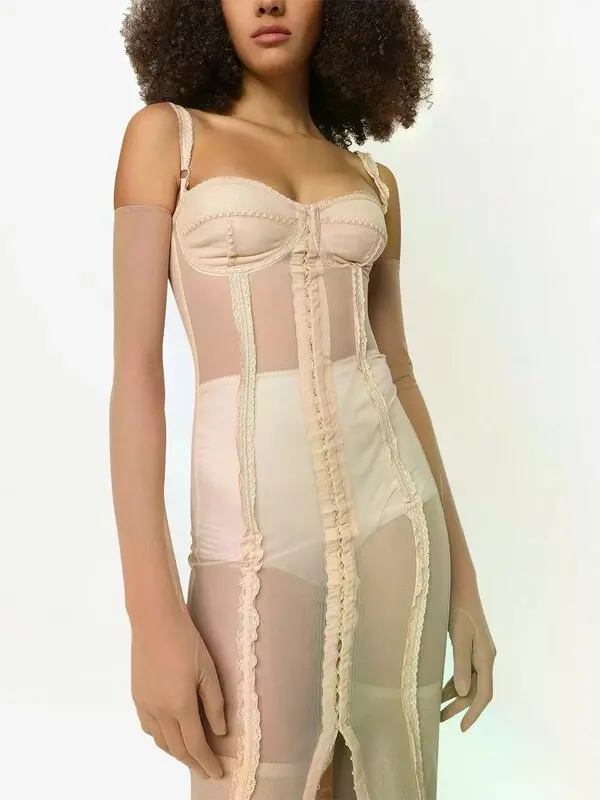 Dolce & Gabbana Bustier Midi Dress