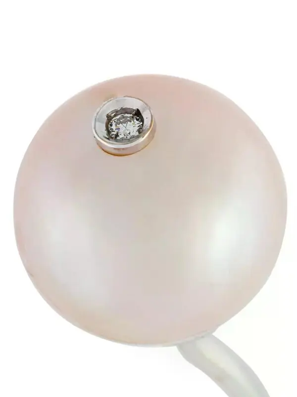 Delfina Delettrez Pearl Piercing' Diamond Ring