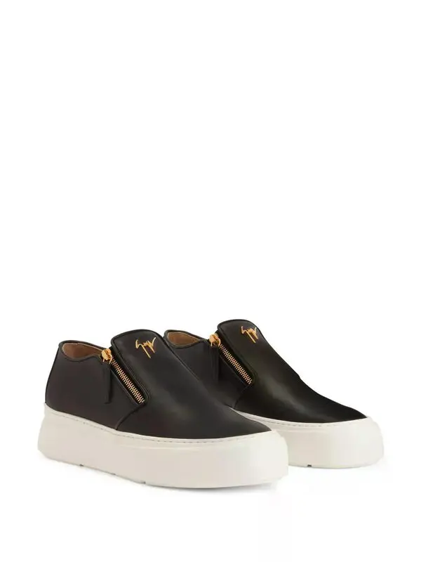 GIUSEPPE ZANOTTI Mike Zip Low-top Sneakers - Black