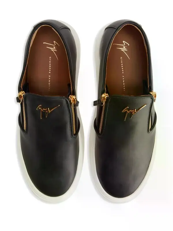 GIUSEPPE ZANOTTI Mike Zip Low-top Sneakers - Black