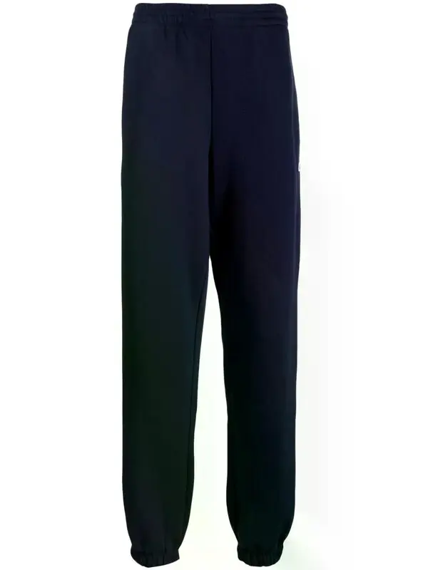 Lacoste Crocodile Logo-patch Fleece Track Pants - Blue