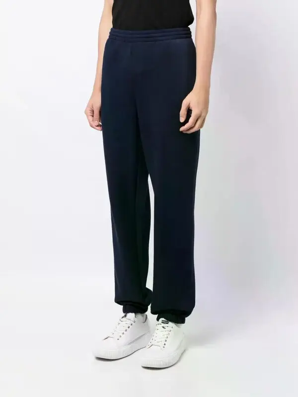 Lacoste Crocodile Logo-patch Fleece Track Pants - Blue