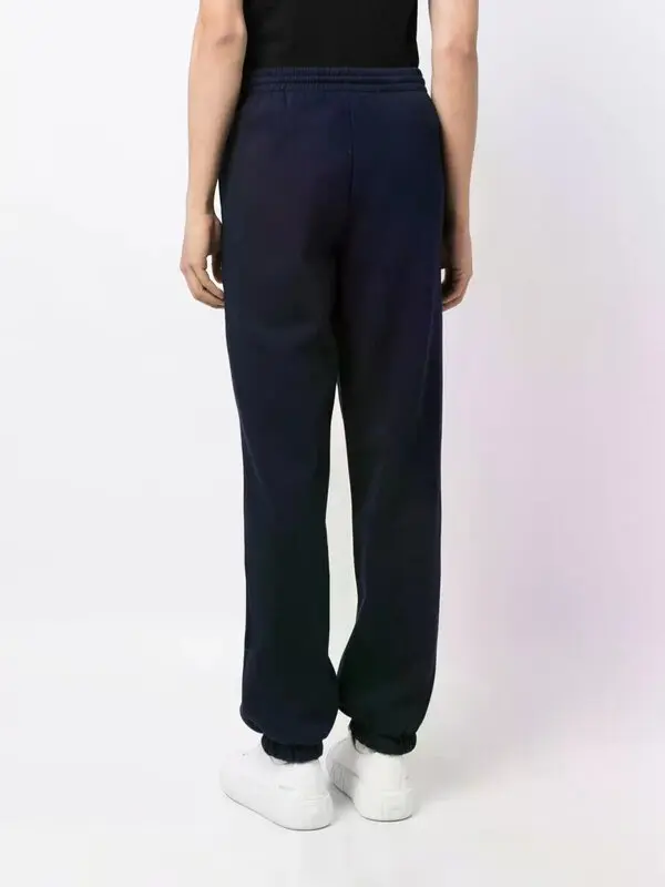 Lacoste Crocodile Logo-patch Fleece Track Pants - Blue