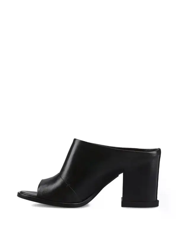 Premiata Leather Block Heel Sandals