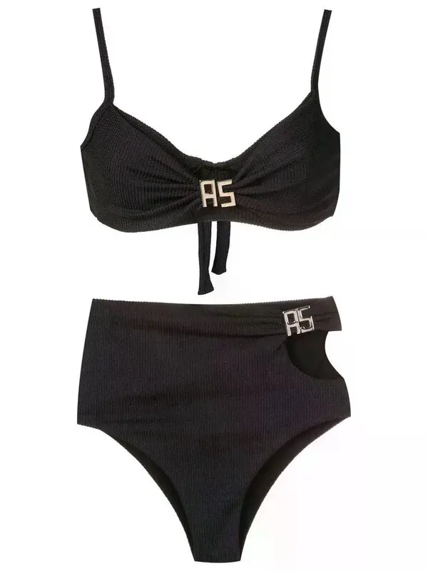 AMIR SLAMA Cut-out Detail Bikini - Black