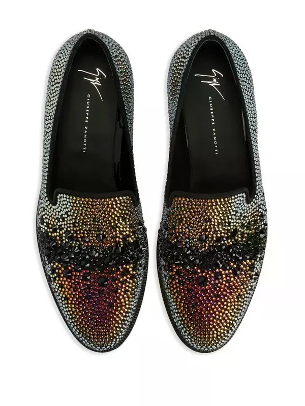 GIUSEPPE ZANOTTI Marthinique Crystal-embellished Loafers