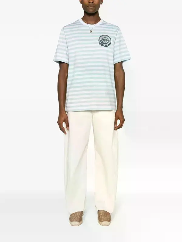Versace Nautical Stripe Cotton T-shirt