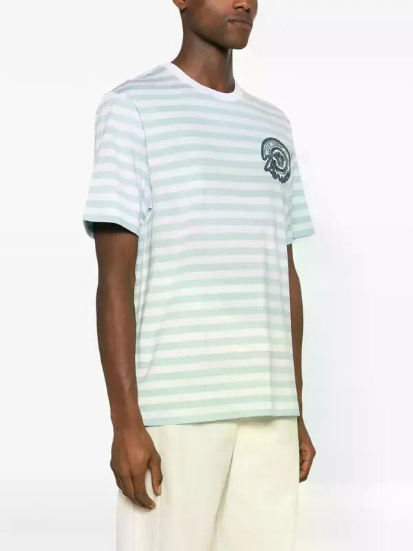 Versace Nautical Stripe Cotton T-shirt