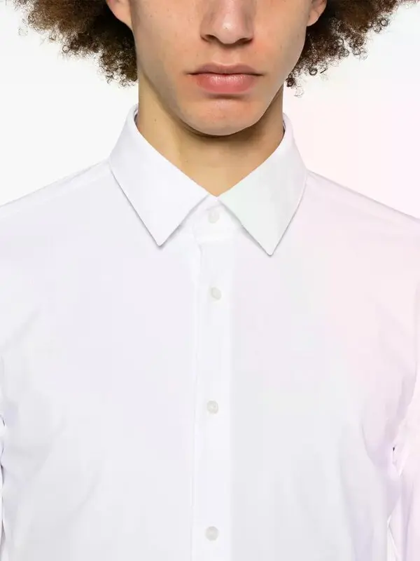 BOSS Pointed-collar Long-sleeve Shirt