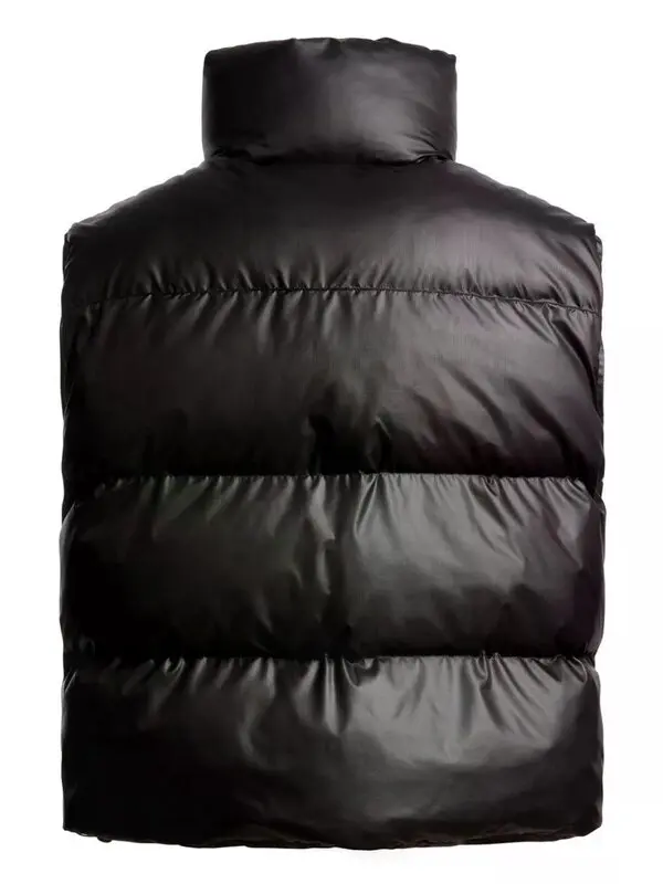 Bally Logo-patch High-neck Gilet - Black