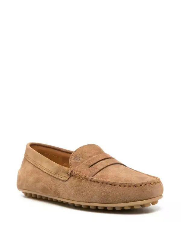 TOD'S City Gommino Suede Loafers