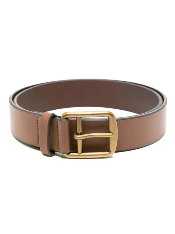 Polo Ralph Lauren Saddler Leather Buckle Belt - Brown