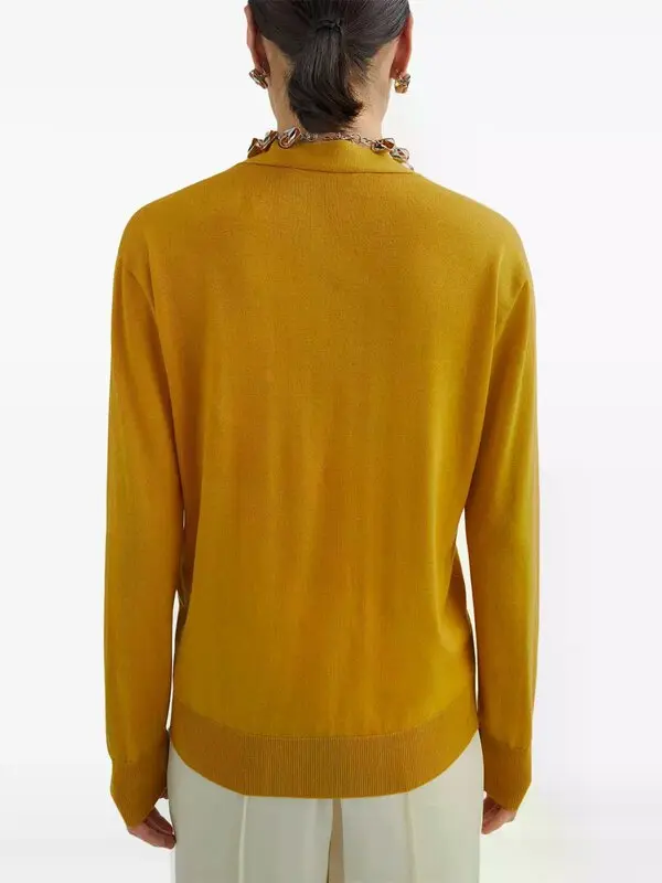 JIL SANDER Knitted Wool-cashmere Cardigan