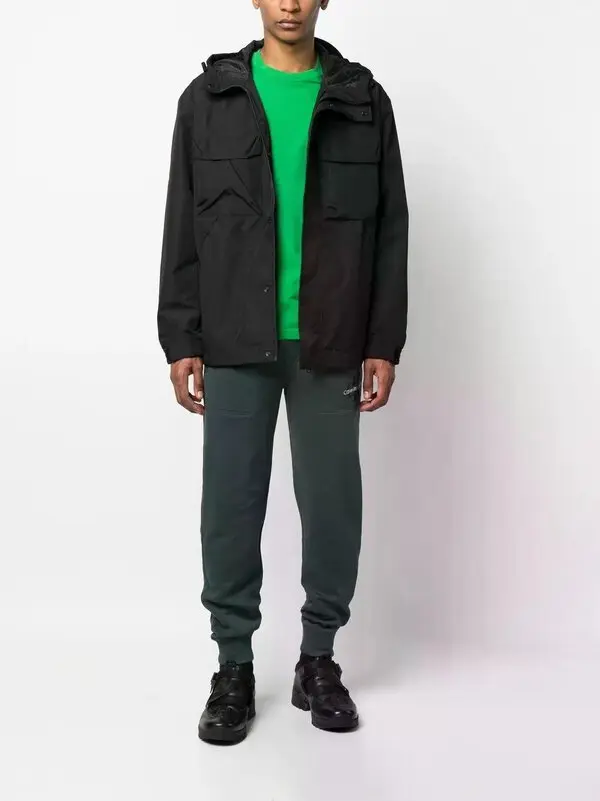 Calvin Klein Technical Windbreaker Jacket - Black