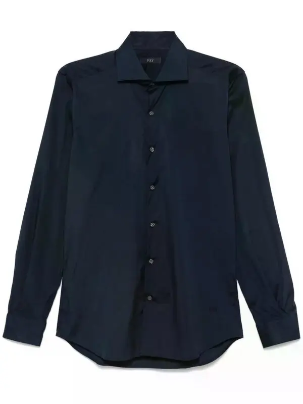 FAY Cutaway-collar Shirt