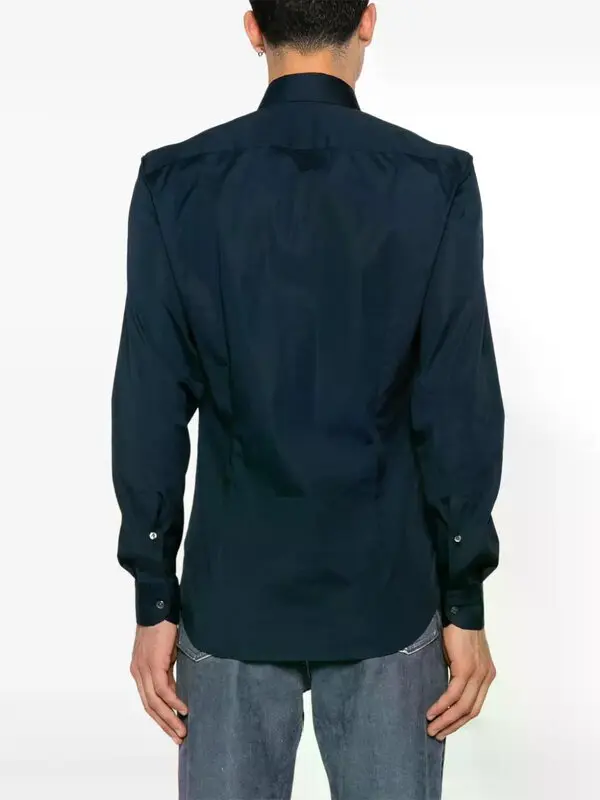 FAY Cutaway-collar Shirt