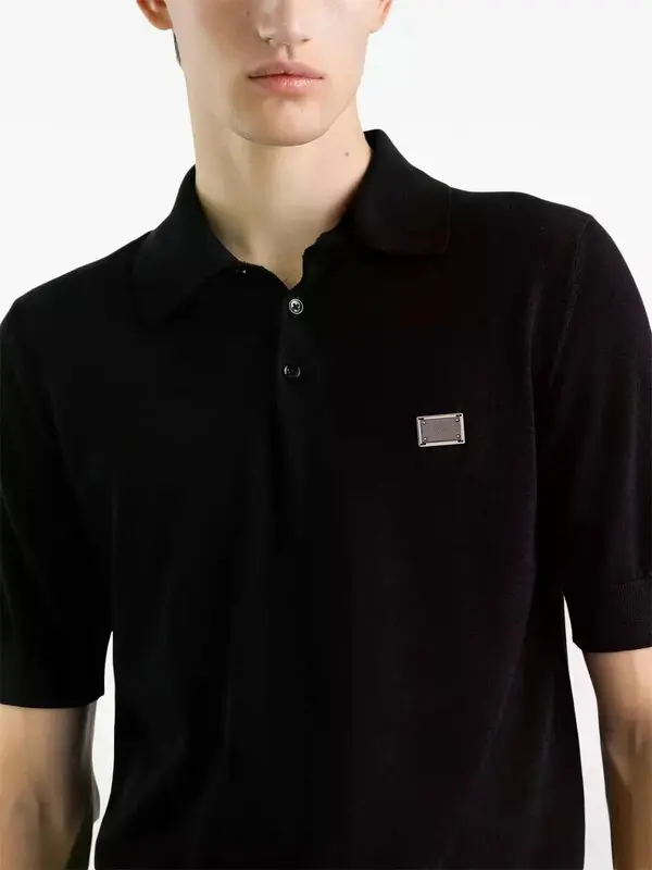 Dolce & Gabbana Logo-plaque Polo Shirt