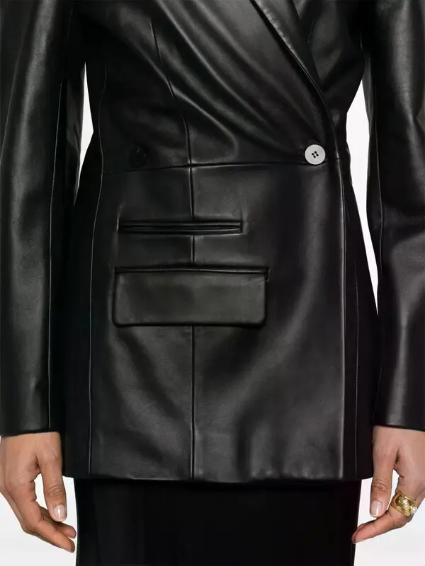Jacquemus La Veste Tibau Cuir Leather Blazer