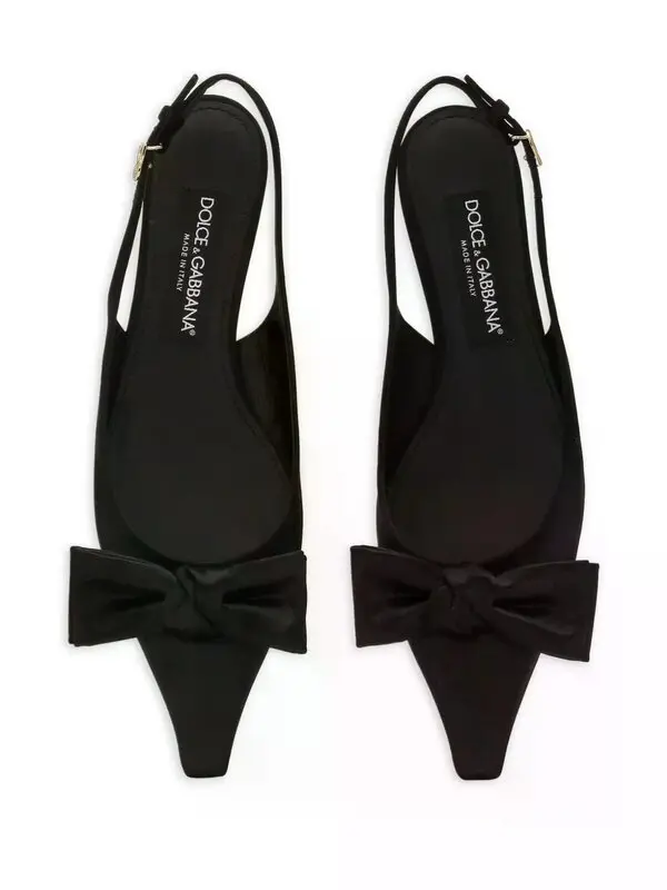 Dolce & Gabbana 30mm Bow Detailing Slingback Pumps