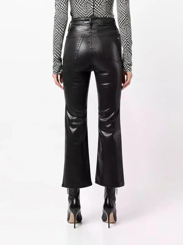 Rag & Bone Coated Flared Cropped Jeans