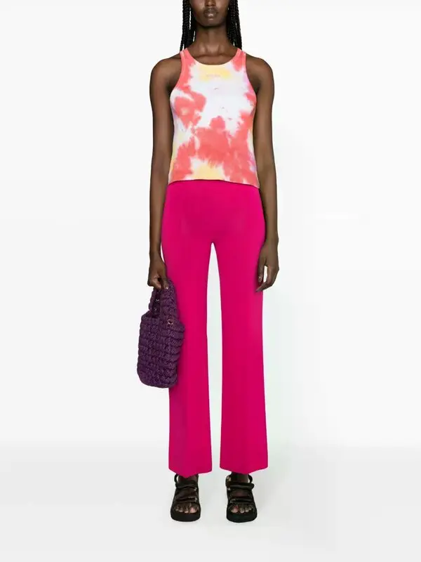 MSGM Tie-dye Ribbed Tank Top