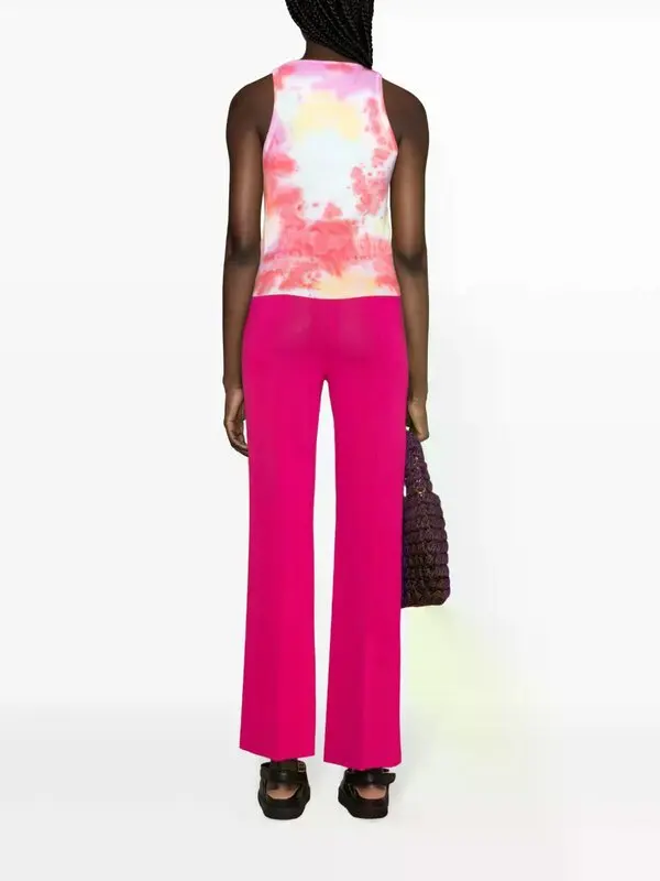MSGM Tie-dye Ribbed Tank Top