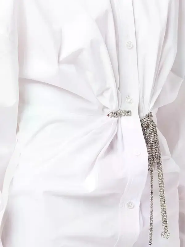 Alexander Wang Twist-front Mini Shirt Dress