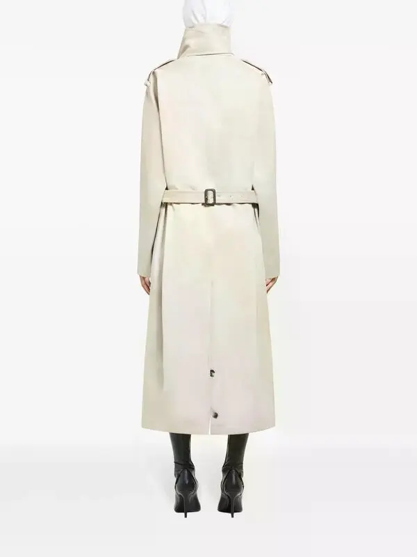 COURREGES Oblique Trench Coat - Neutrals
