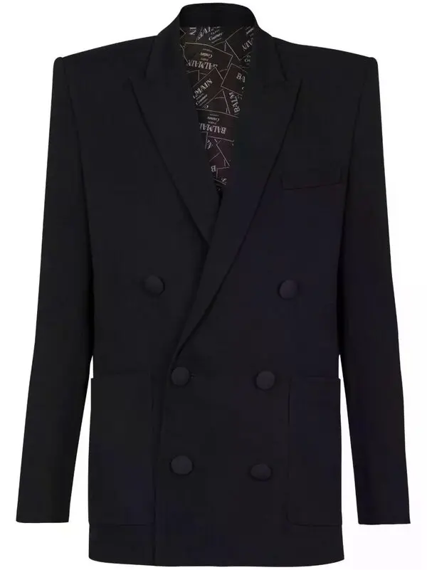 Balmain Double-breasted Wool Blazer