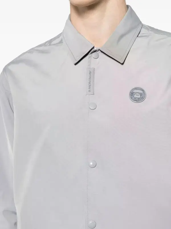 AAPE BY *A BATHING APE Logo-appliqué Shirt Jacket