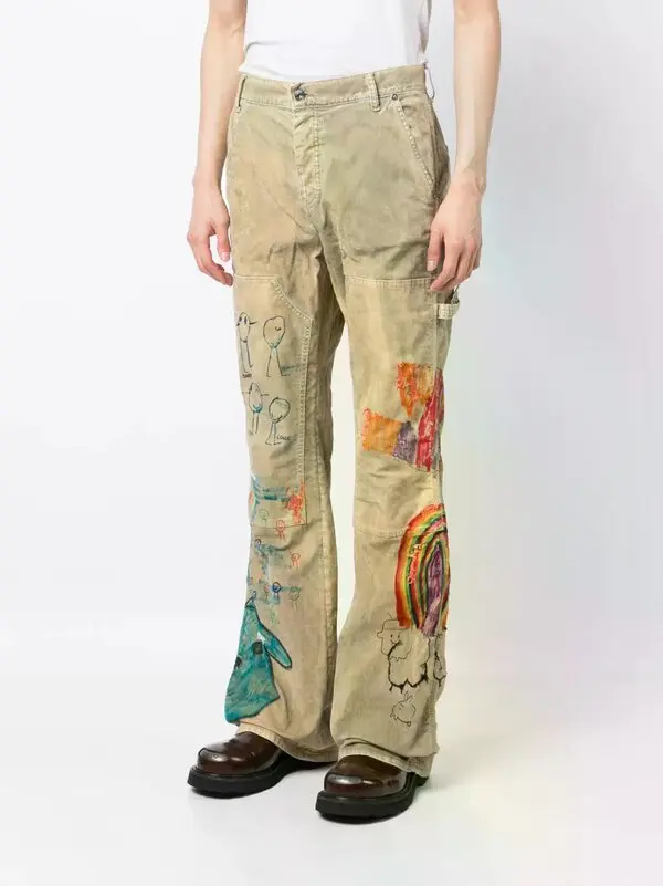 Off-White Cartoon Flared Carpenter Pants