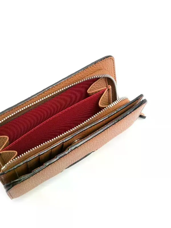 LANCEL Zip Compact Wallet - Neutrals