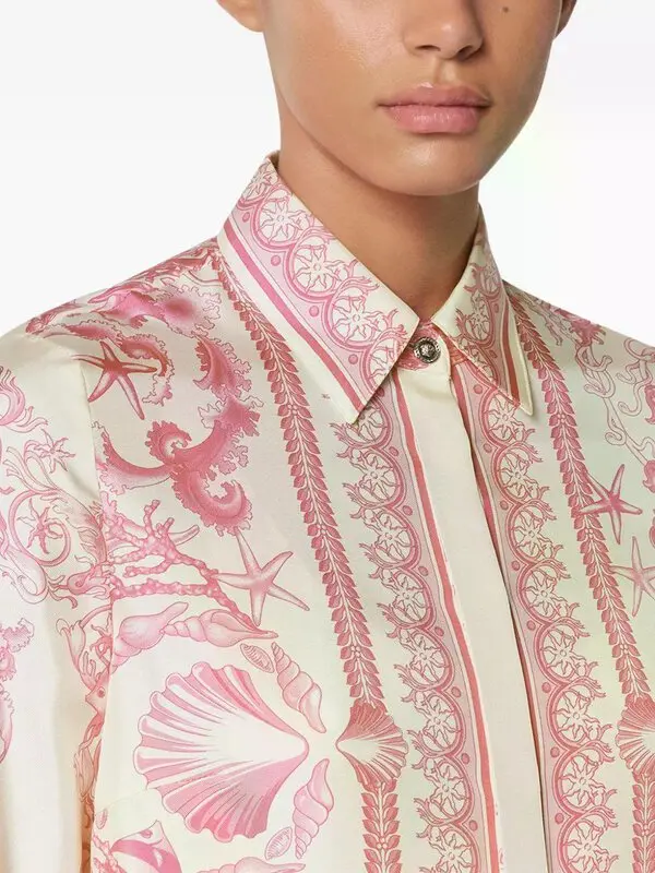 Versace Underwater Barocco-print Shirt
