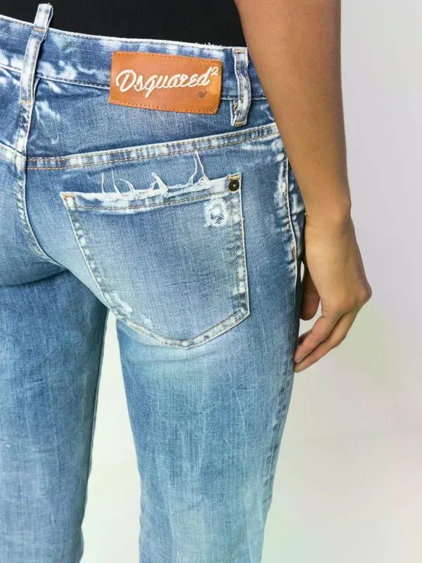 Dsquared2 Distressed Cropped Jeans