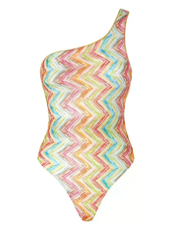 Missoni One-shoulder Swimsuit - Pink