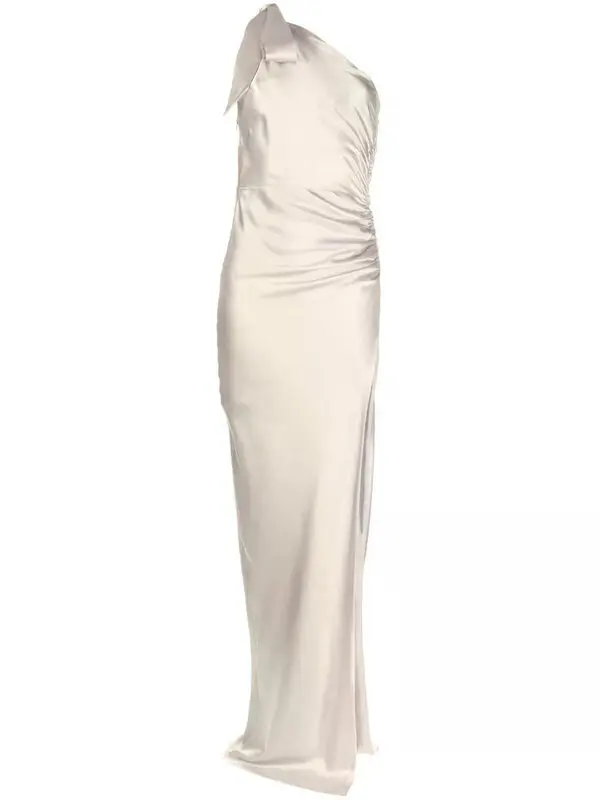 Michelle Mason Asymmetric Silk Maxi Gown