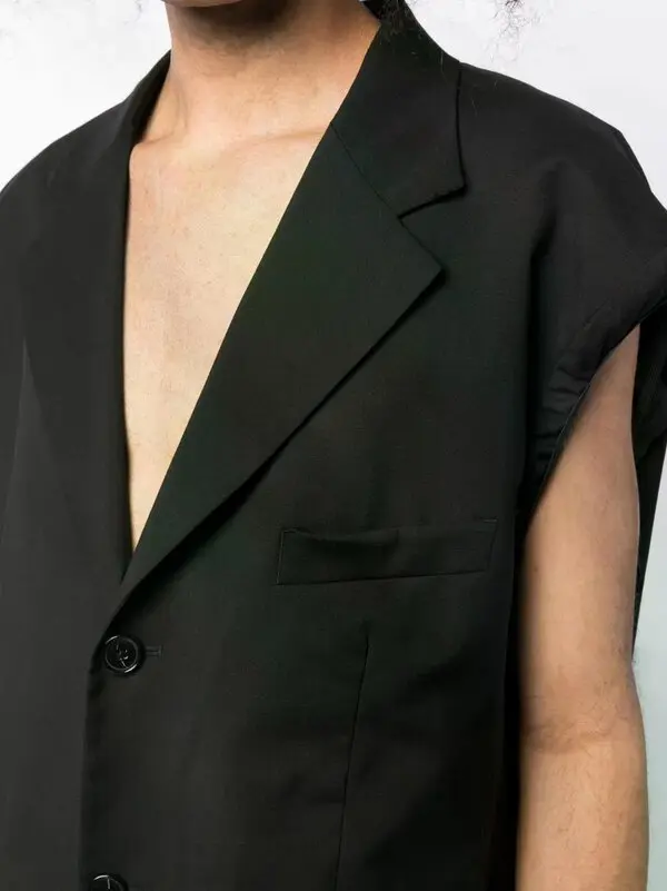 Raf Simons Single-breasted Sleeveless Blazer