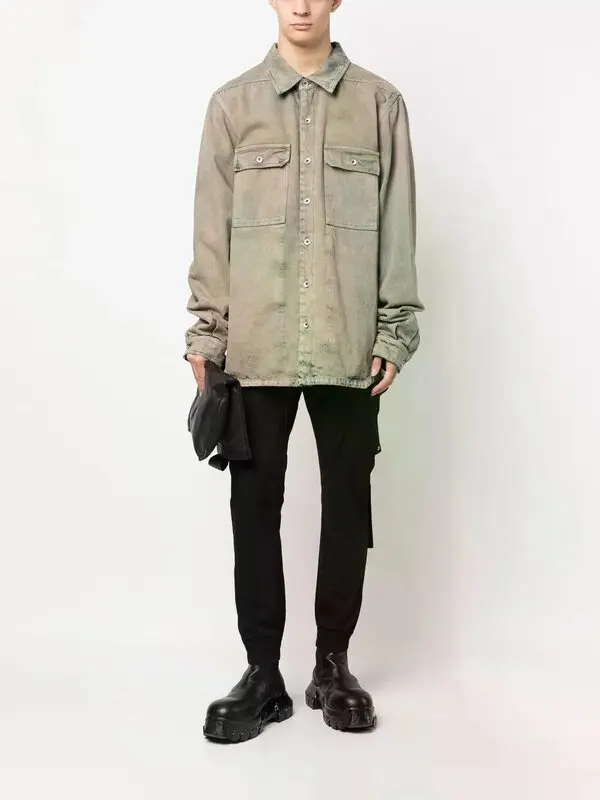 Rick Owens Stonewashed Denim Shirt