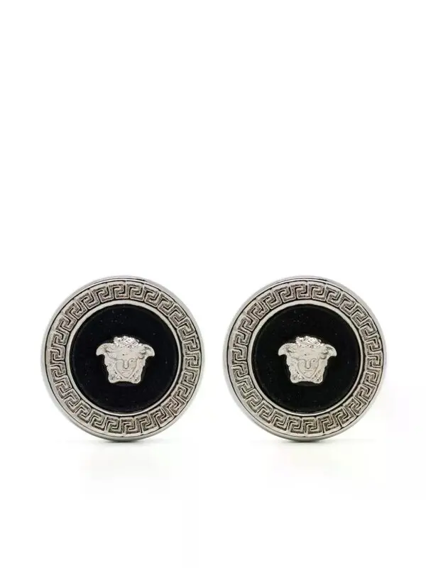 Versace Medusa Stud Earrings - Silver