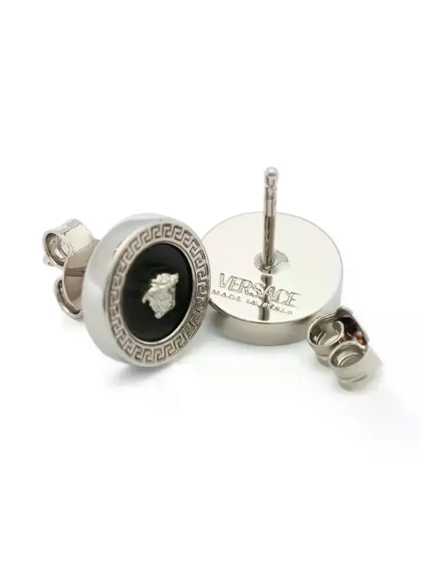 Versace Medusa Stud Earrings - Silver
