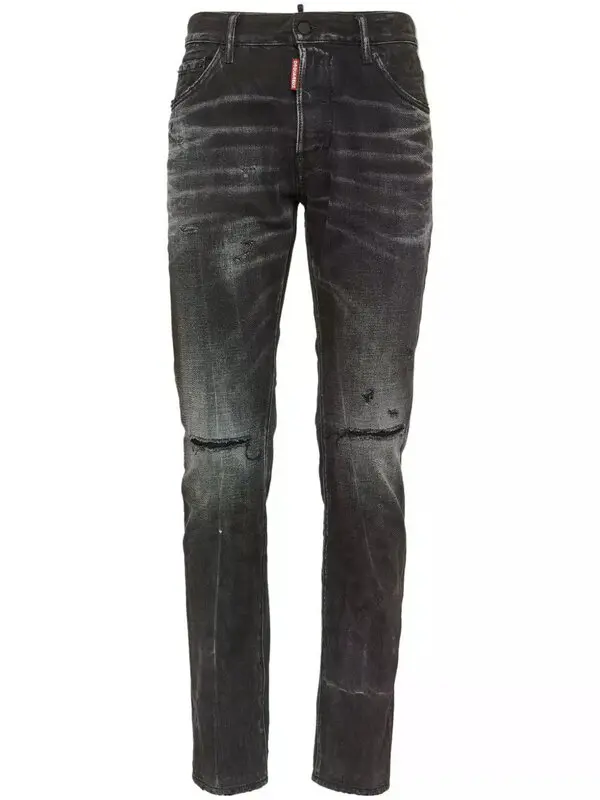 Dsquared2 Distressed Skinny Jeans - Black