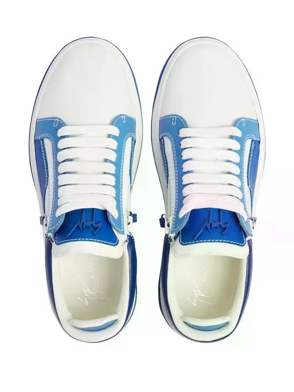 GIUSEPPE ZANOTTI Gz94 Double-zip Low-top Sneakers - White