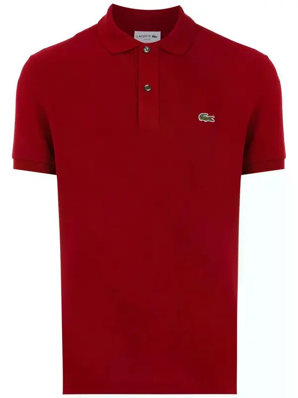 Lacoste Logo Patch Polo Shirt - Red