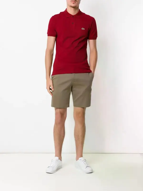 Lacoste Logo Patch Polo Shirt - Red