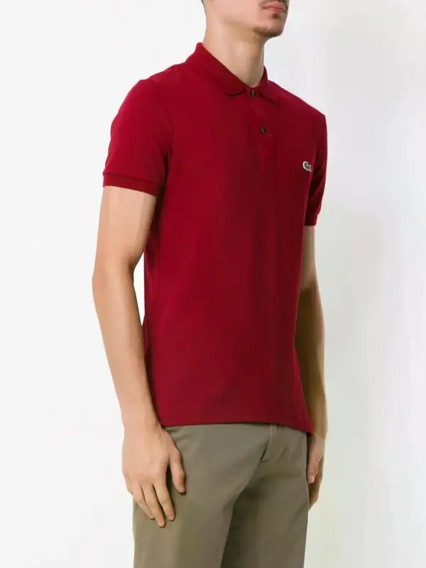 Lacoste Logo Patch Polo Shirt - Red