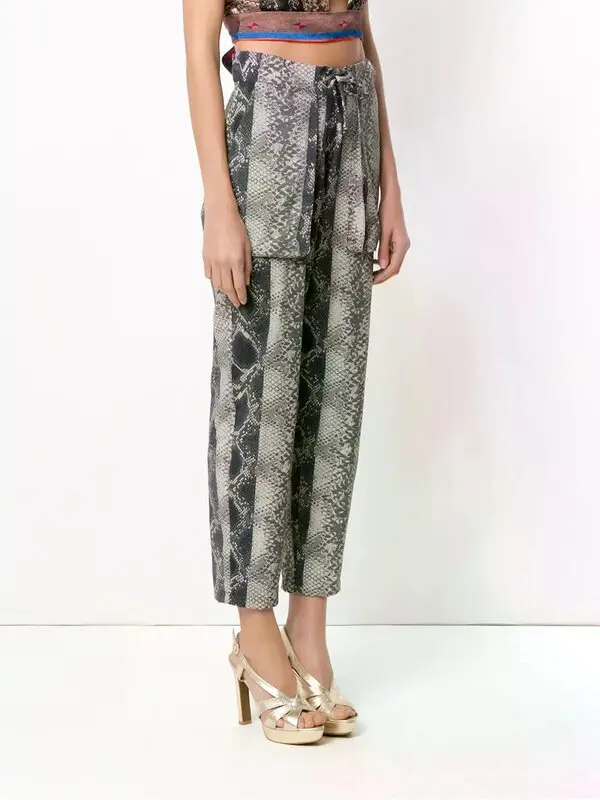 AMIR SLAMA Printed Straight Fit Trousers