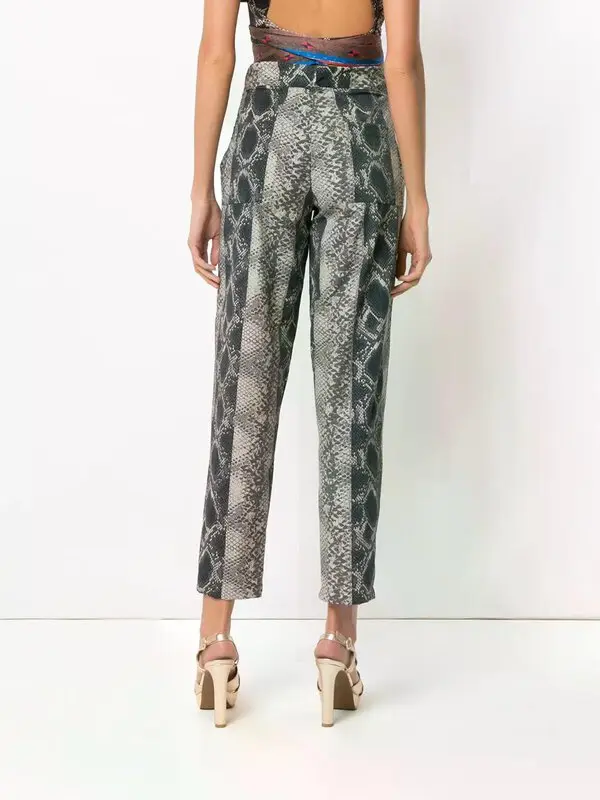 AMIR SLAMA Printed Straight Fit Trousers
