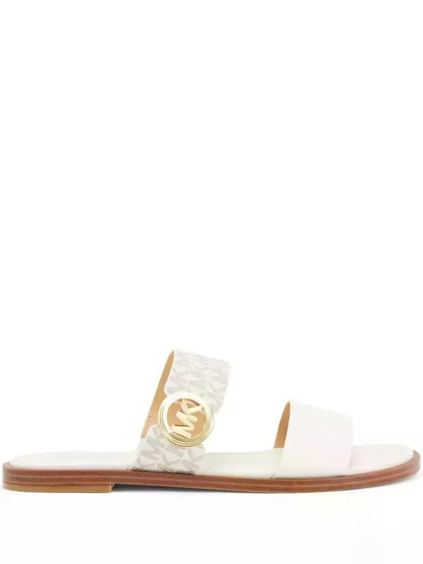 Michael Kors Vera Leather Sandals - Neutrals
