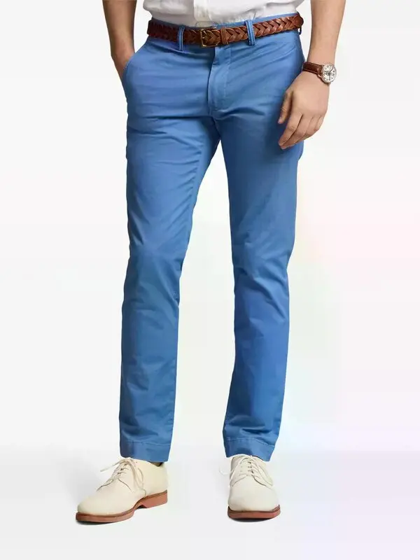 Polo Ralph Lauren Bedford Cotton-twill Trousers - Blue