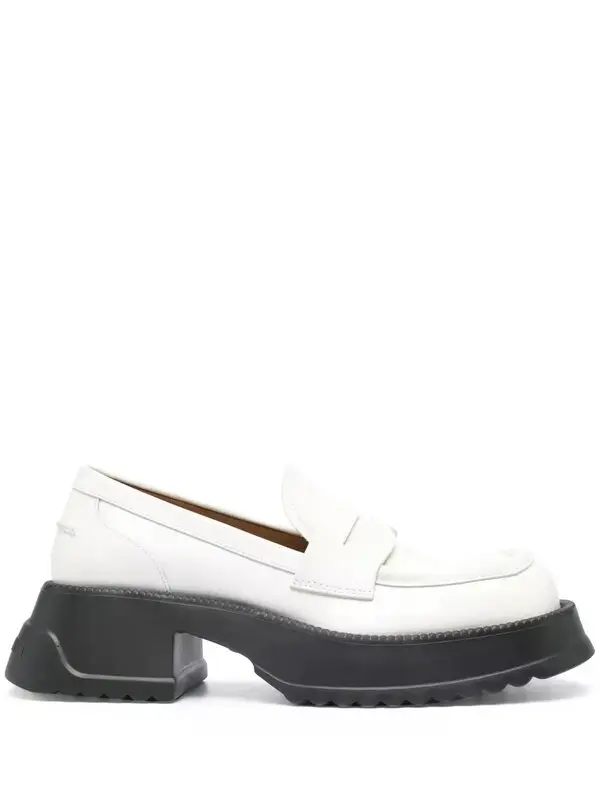 Marni Two-tone Leather Loafers